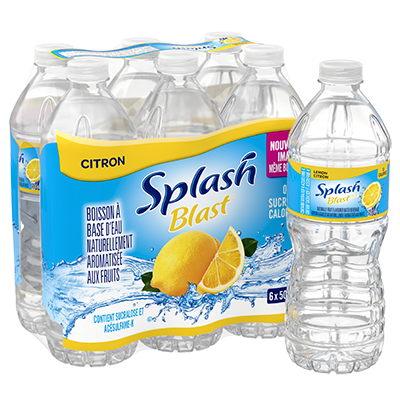 Lemon flavour | Splash Blast™ Naturally Fruit flavoured Water Beverage