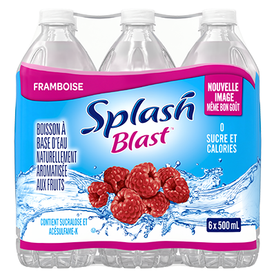 Raspberry flavour | Splash Blast™ Naturally Fruit flavoured Water Beverage