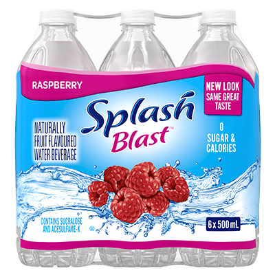 Raspberry flavour | Splash Blast™ Naturally Fruit flavoured Water Beverage
