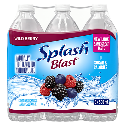 Wild Berry flavour | Splash Blast™ Naturally Fruit flavoured Water Beverage
